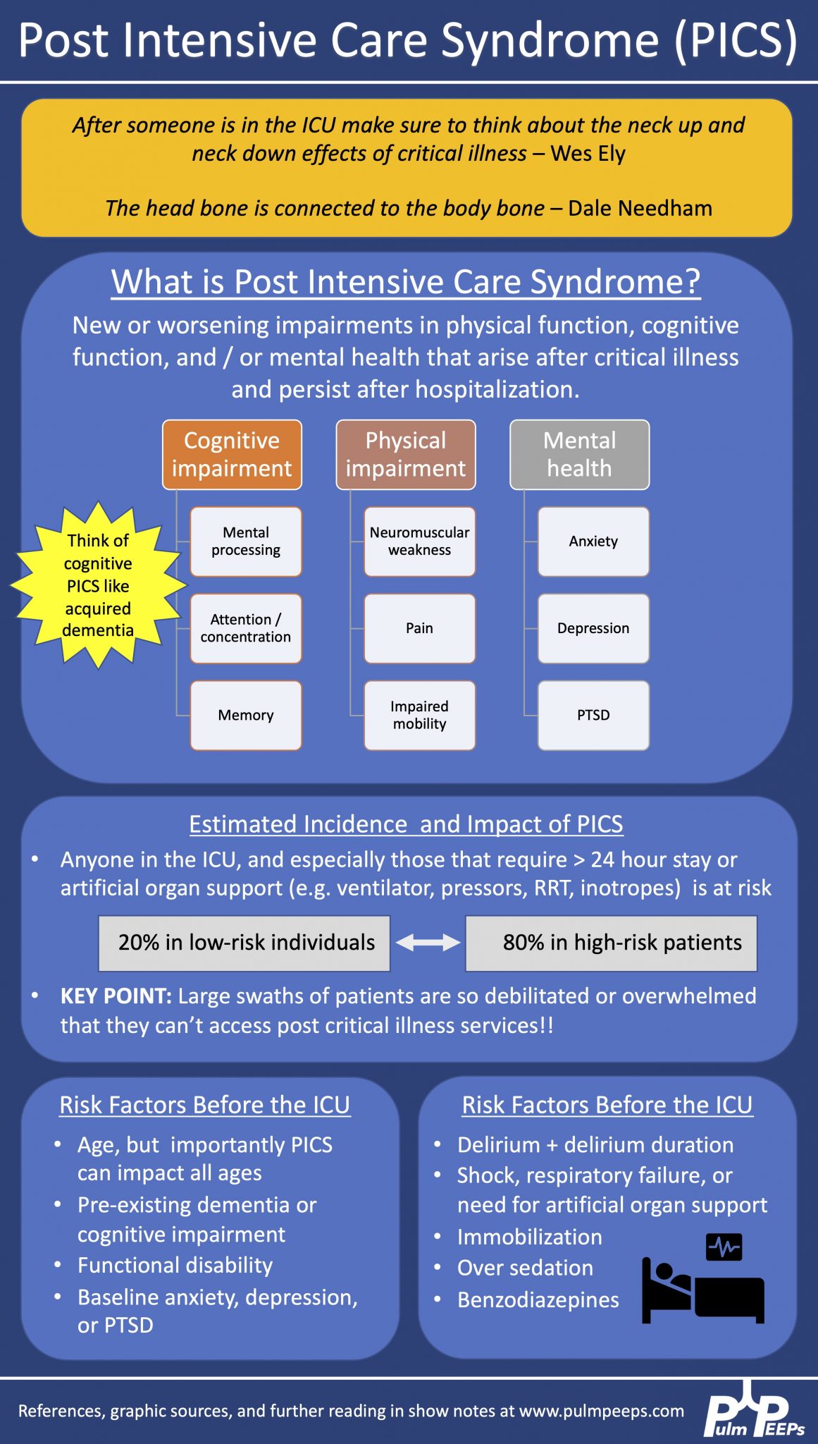 21. Post Intensive Care Syndrome (PICS) | PulmPEEPs