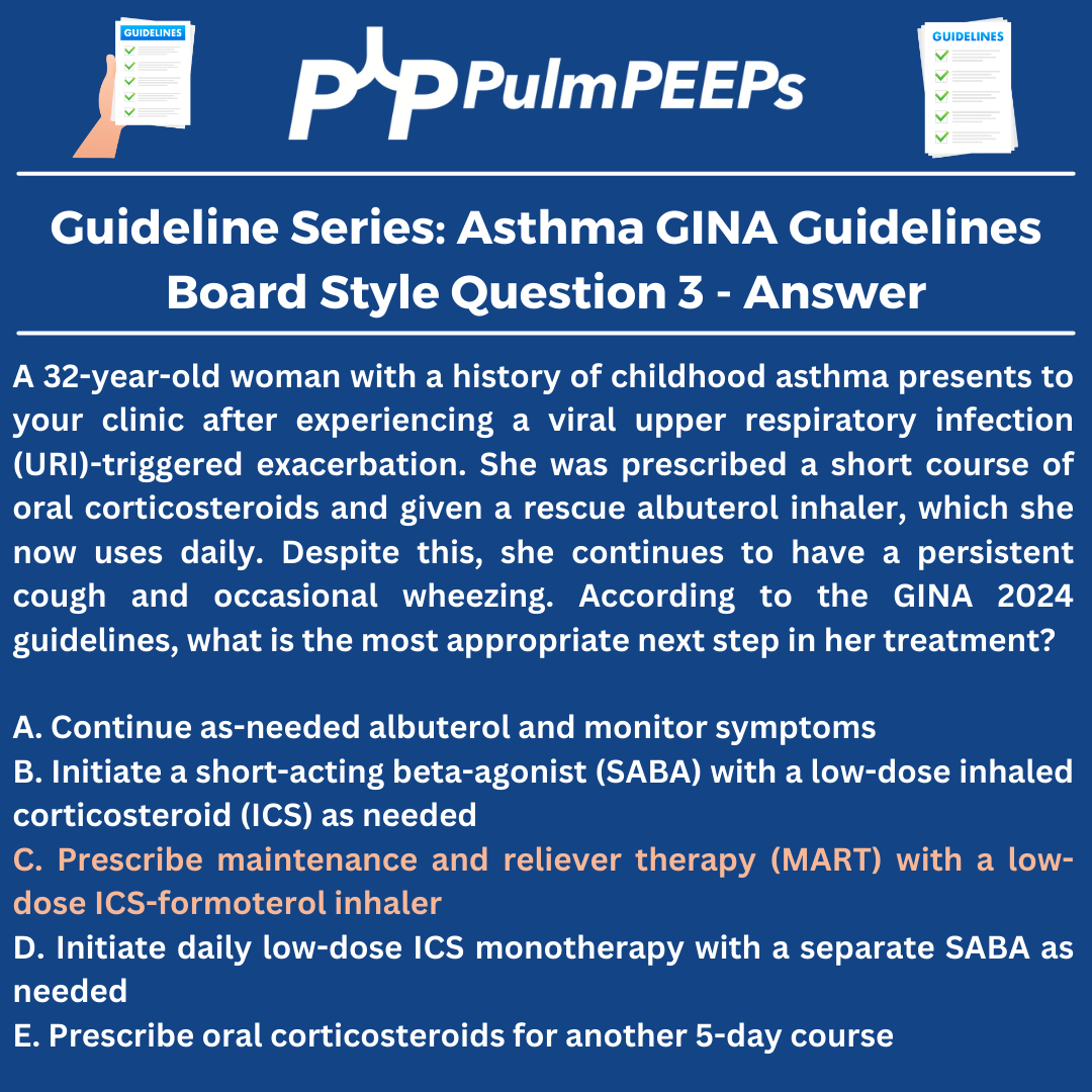96. Guidelines Series: GINA Guidelines – Asthma Treatment and ...